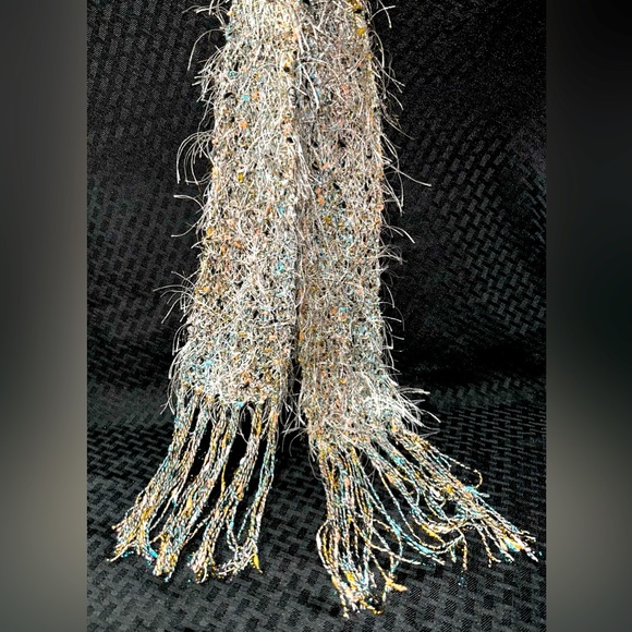 Homemade | Accessories | Handmade Scarf Made Of Knotted Yarn Tied ...